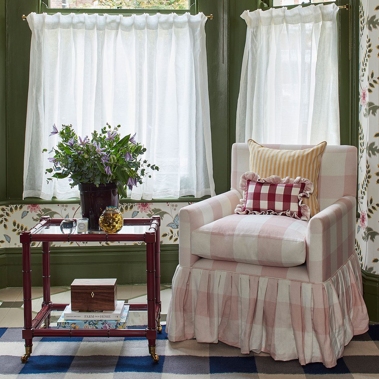 Salvesen Graham | Cane Side Table Forest | Tables
