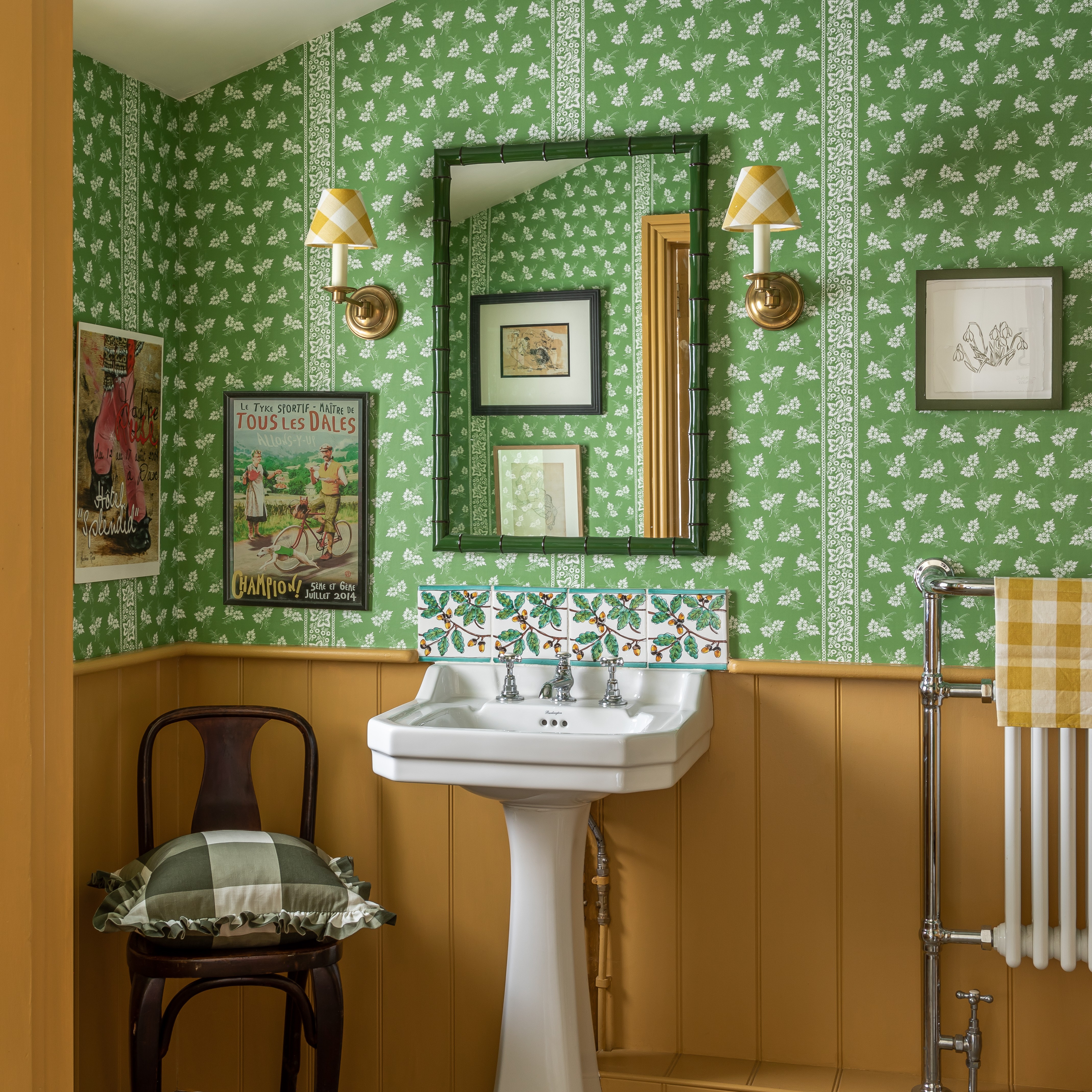 Cane Rectangle Mirror Forest